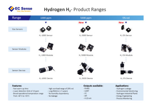 H2 Hydrogen Gas Detection with Electrochemical Gas Sensors – EC Sense